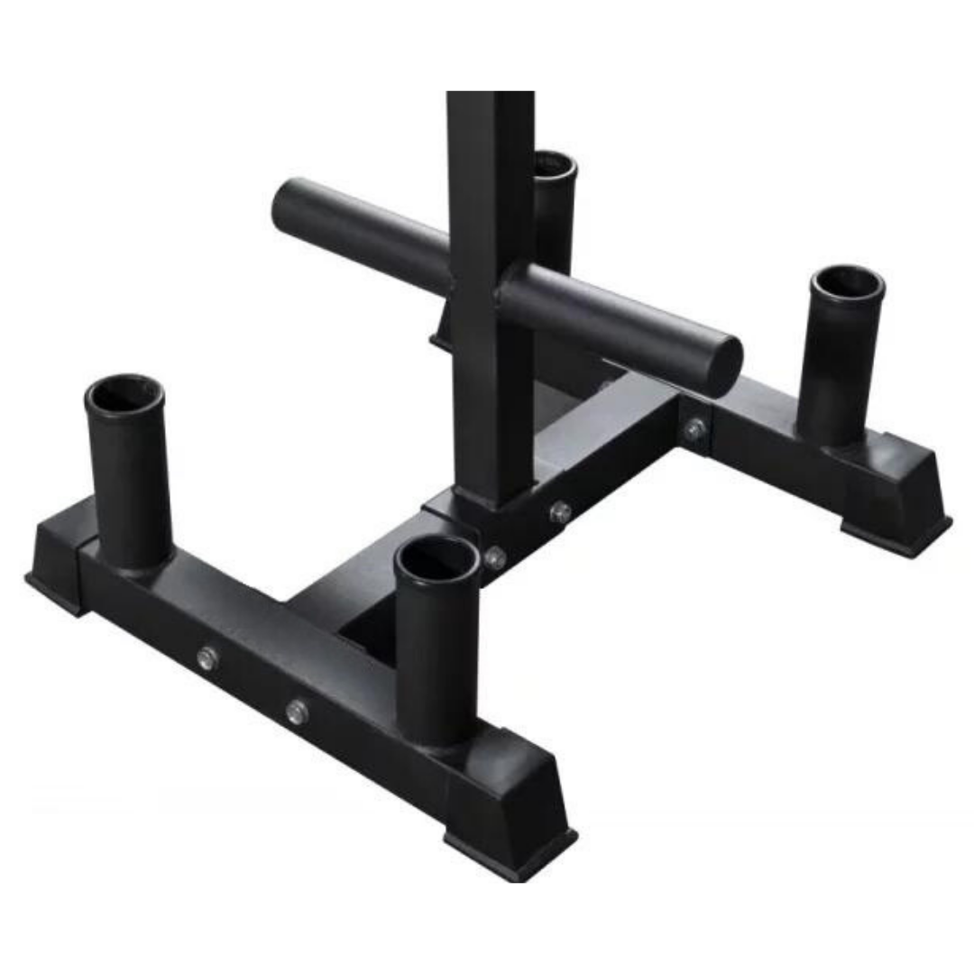 Commercial Olympic Plate and Barbell Storage Rack - 200kg Load Capacit ...