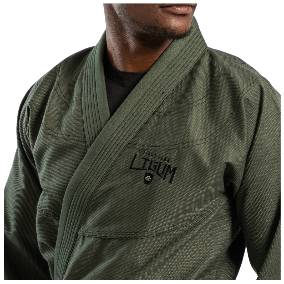 450GSM Olive Green Jiu Jitsu Gi - Grappling - Competition Grade – Ligum ...